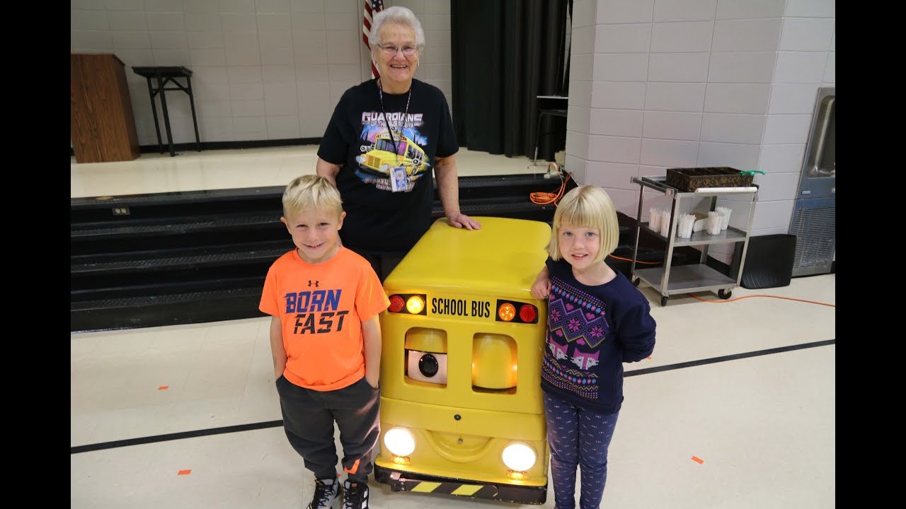 Barney the Bus Teaches Students Bus Safety - YouTube