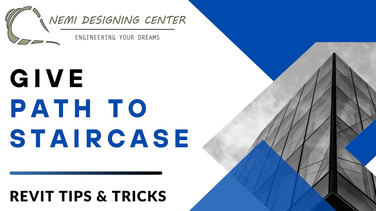 Give Path to Staircase | Revit Tips & Tricks | Nemi Designing Center ...
