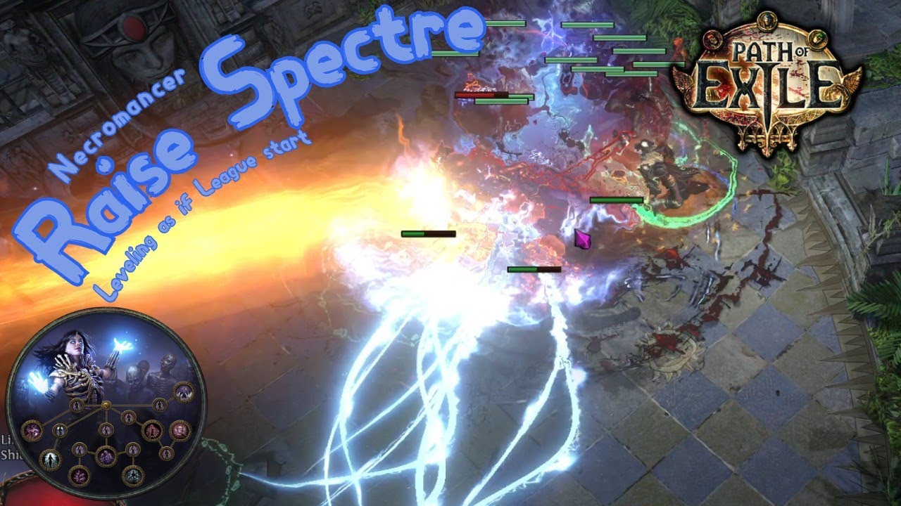 POE leveling as if league start Raise Spectre Necromancer before 3.23 ...