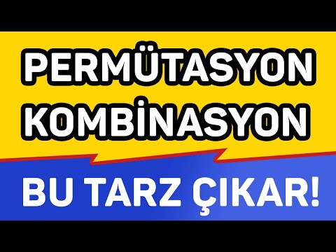 PERMÜTASYON VE KOMBİNASYON'dan BU TARZ ÇIKAR! #Sınavİkizi