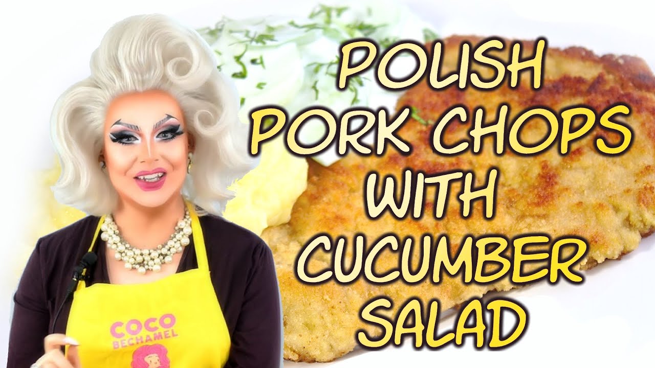 Coco's Cooking - Polish pork chops with cucumber salad - YouTube