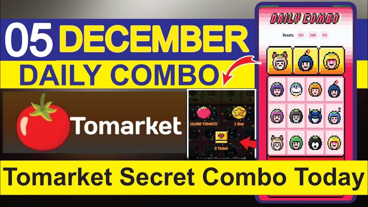 Tomato daily combo today || Tomarket combo today || Tomato daily combo ...