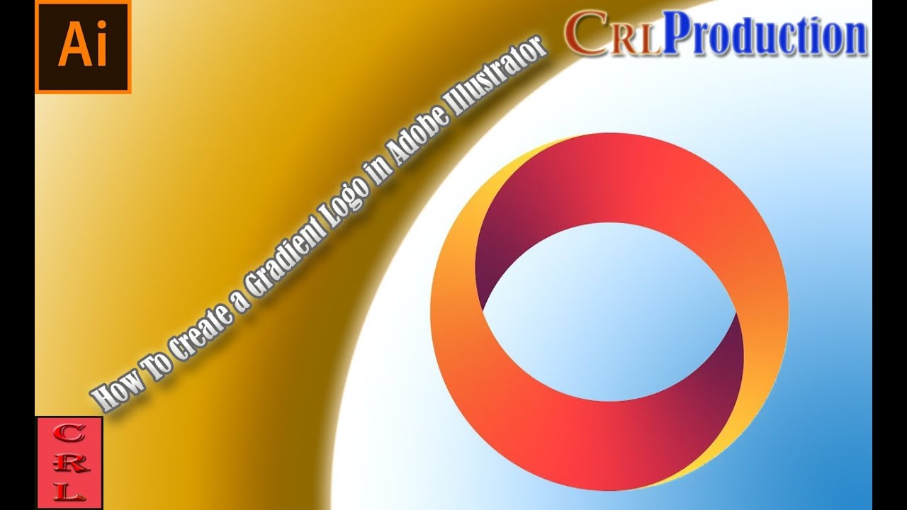 Create a Gradient Logo in Adobe Illustrator CC 2019 - YouTube