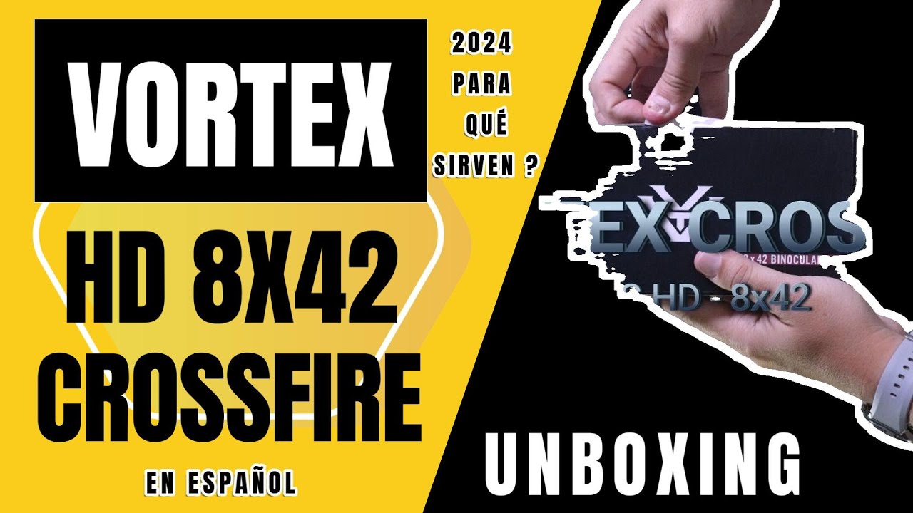 VORTEX CROSSFIRE HD 8X42 en el 2024 Unboxing en Español - YouTube