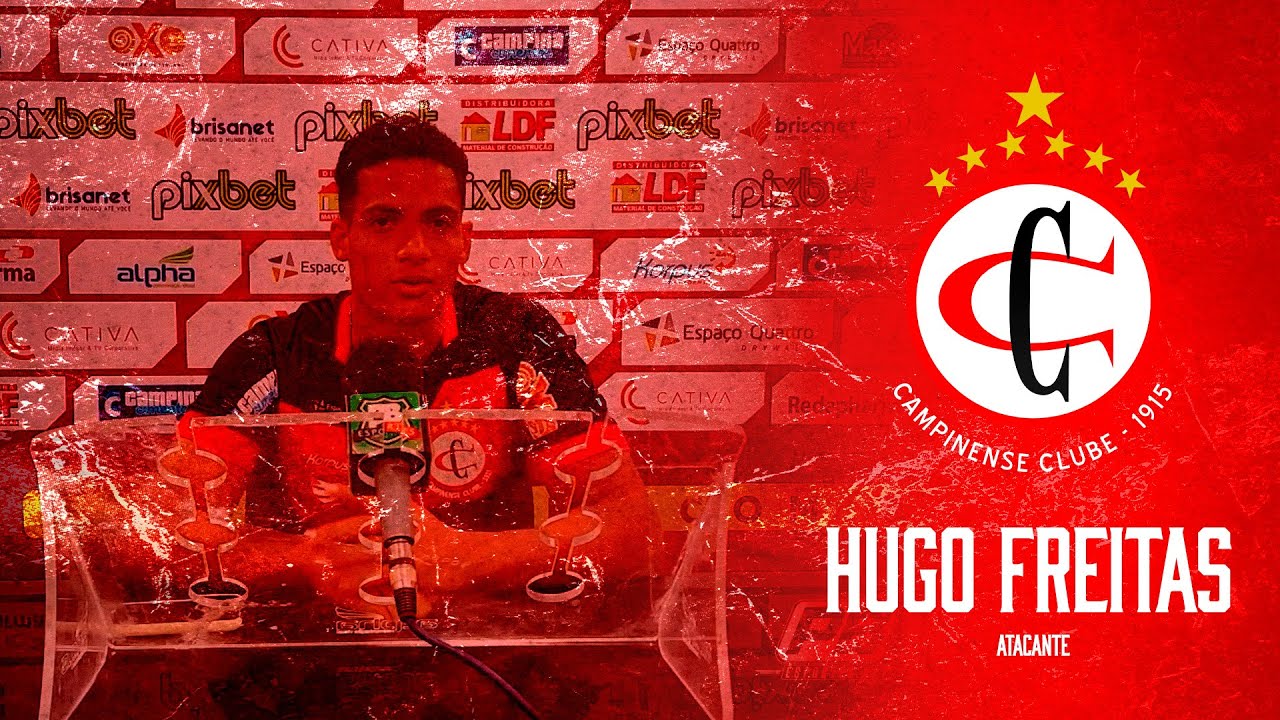 Coletiva com o atacante Hugo Freitas - YouTube