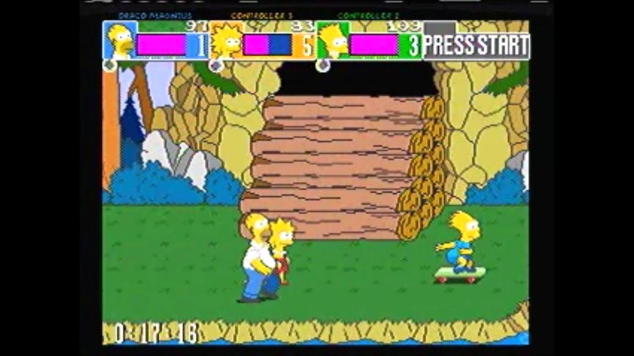 Let's Play The Simpsons Arcade Game Episode 5 The Werebear of ...