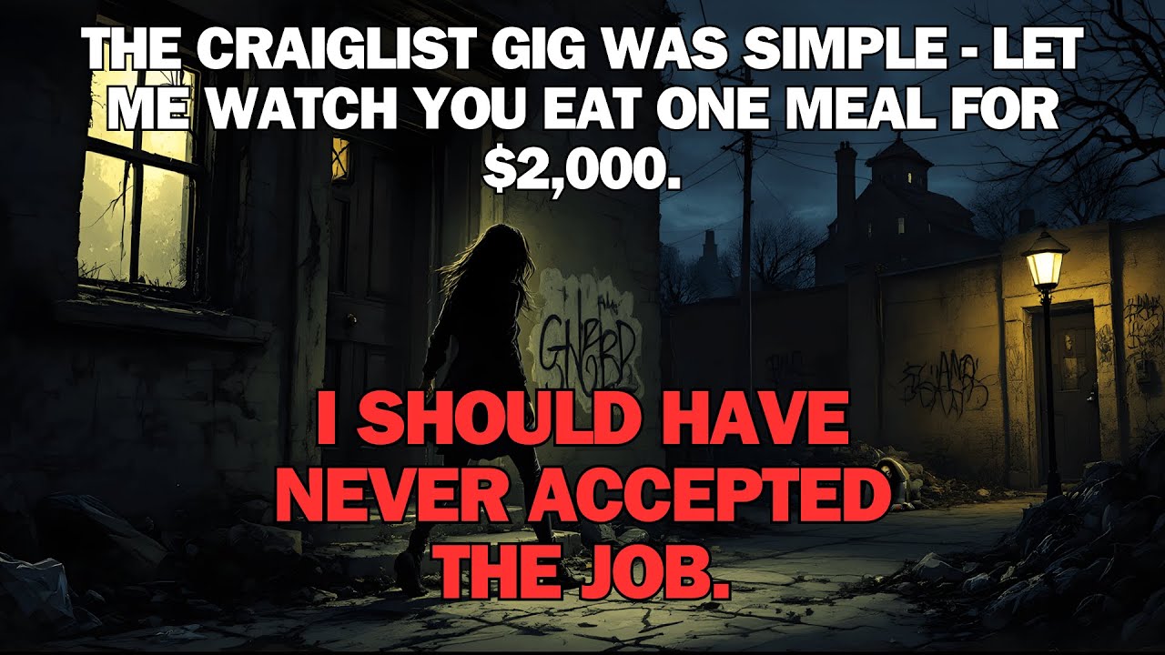 The Craigslist gig was simple... | Horror Story | Scary Creepypasta ...