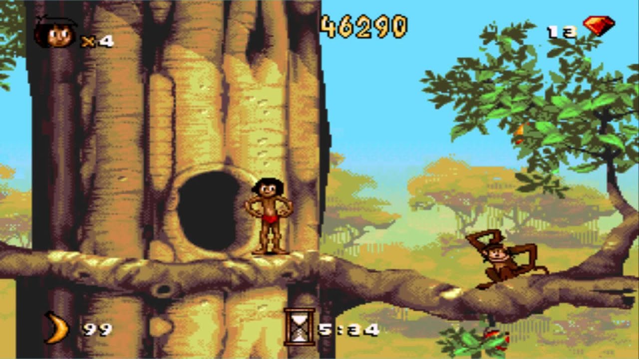 Sega Genesis - Jungle Book blind Let's Play - YouTube