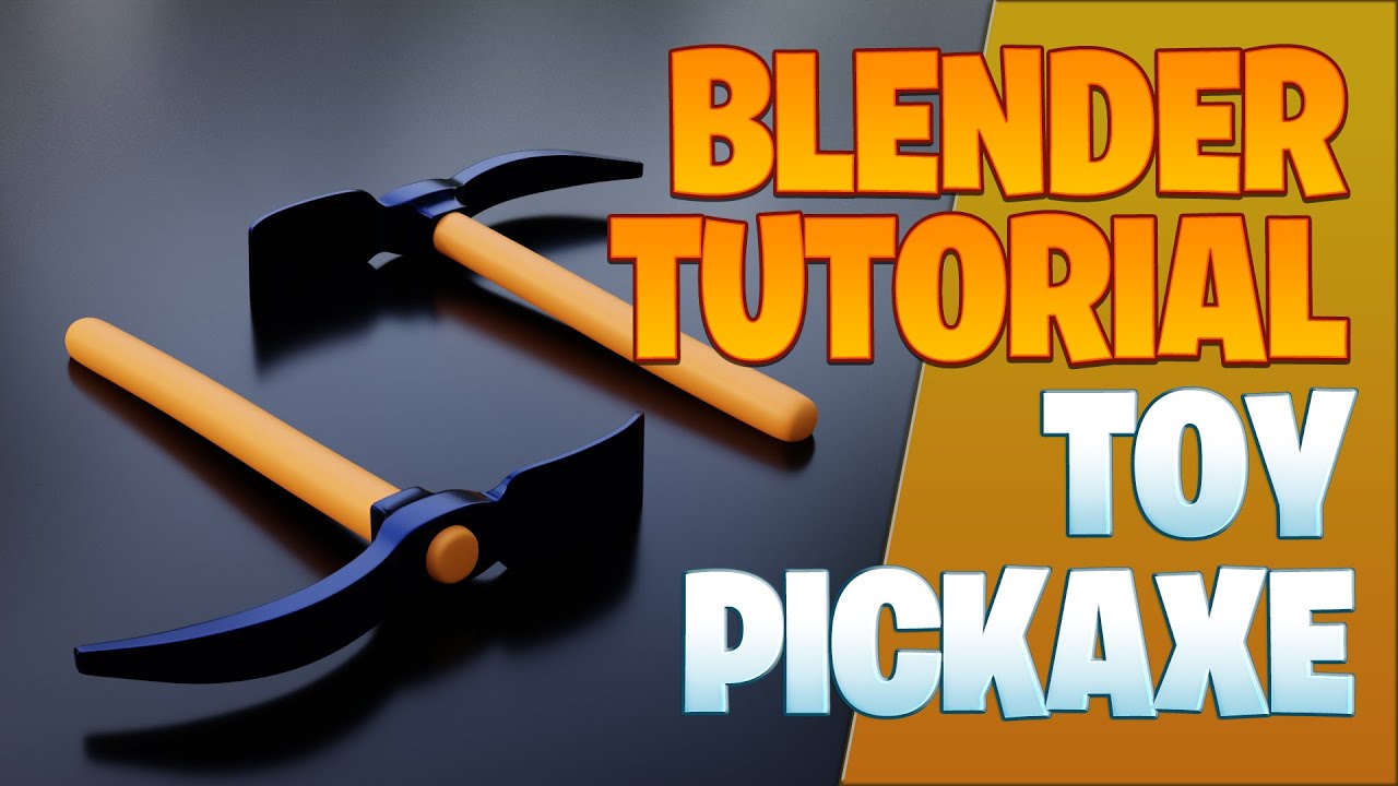 Toy pickaxe - Blender Tutorial - YouTube