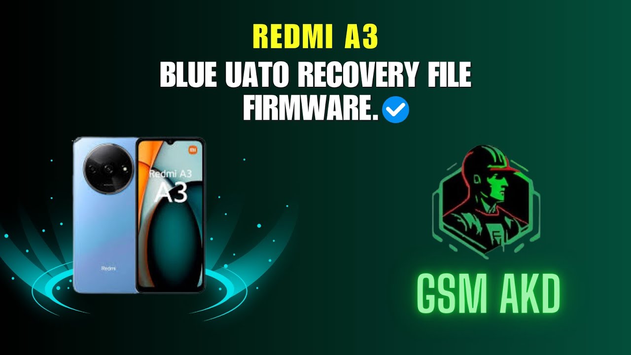 Redmi A3 Blue Uato Recovery File Firmware. #flashfile #firmware - YouTube