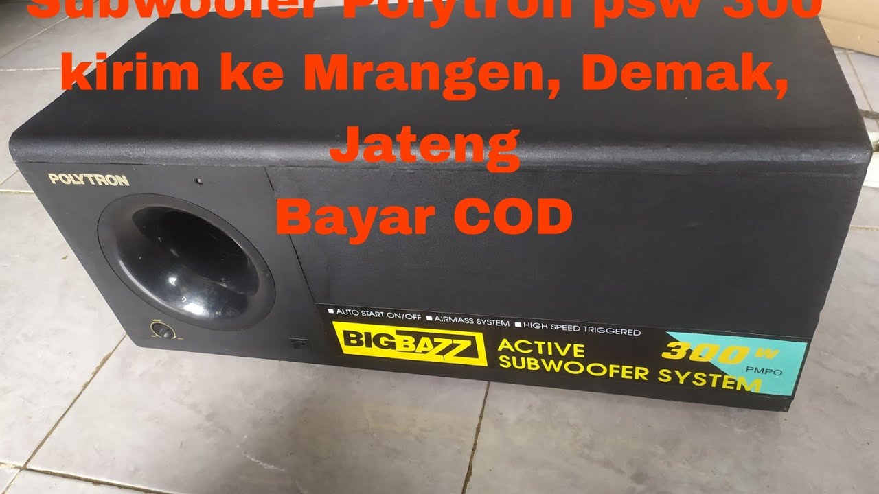 Subwoofer Polytron Psw 300 kirim ke Mrangen, Demak, Jateng bayar COD ...