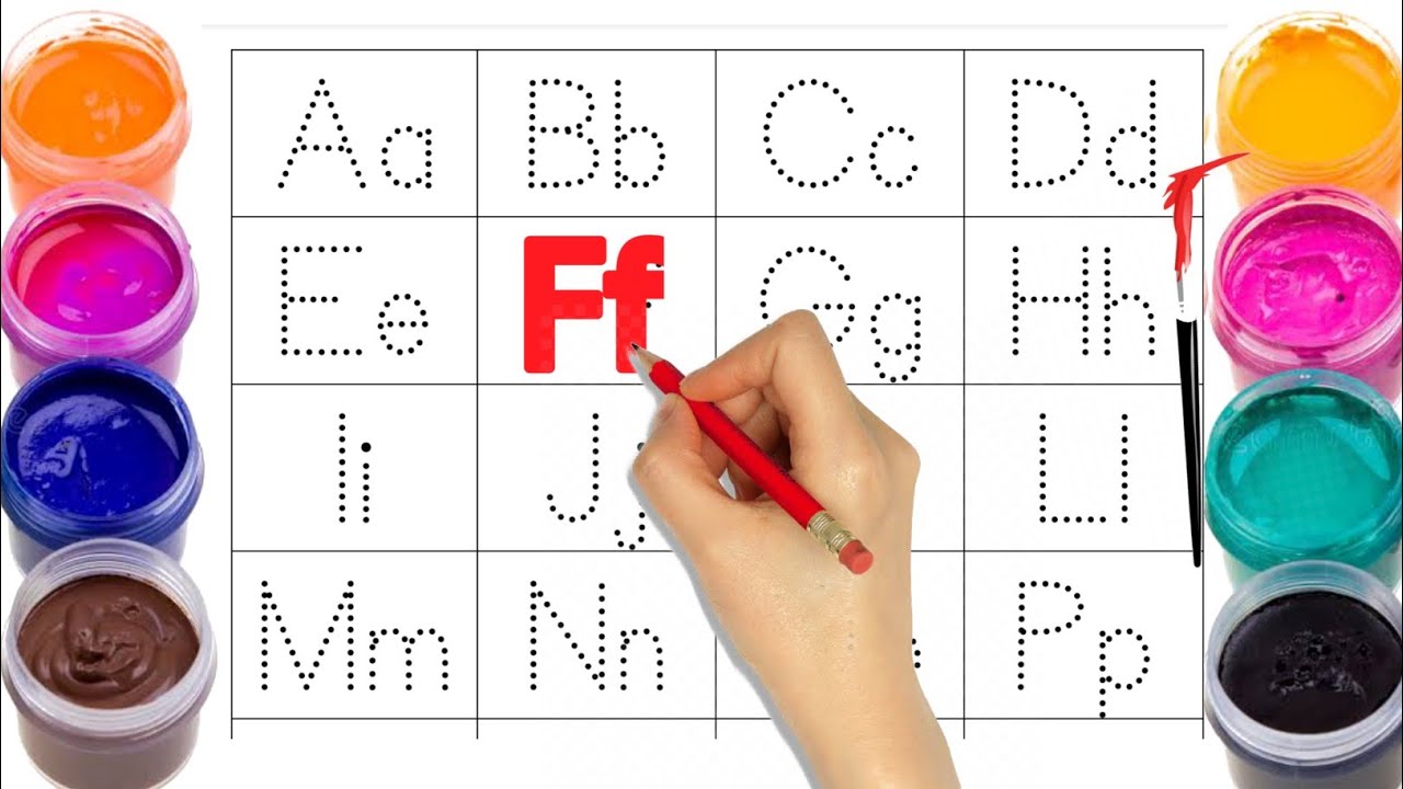 A to Z tracing Words write and Learn with Picture | A for Apple B for ...