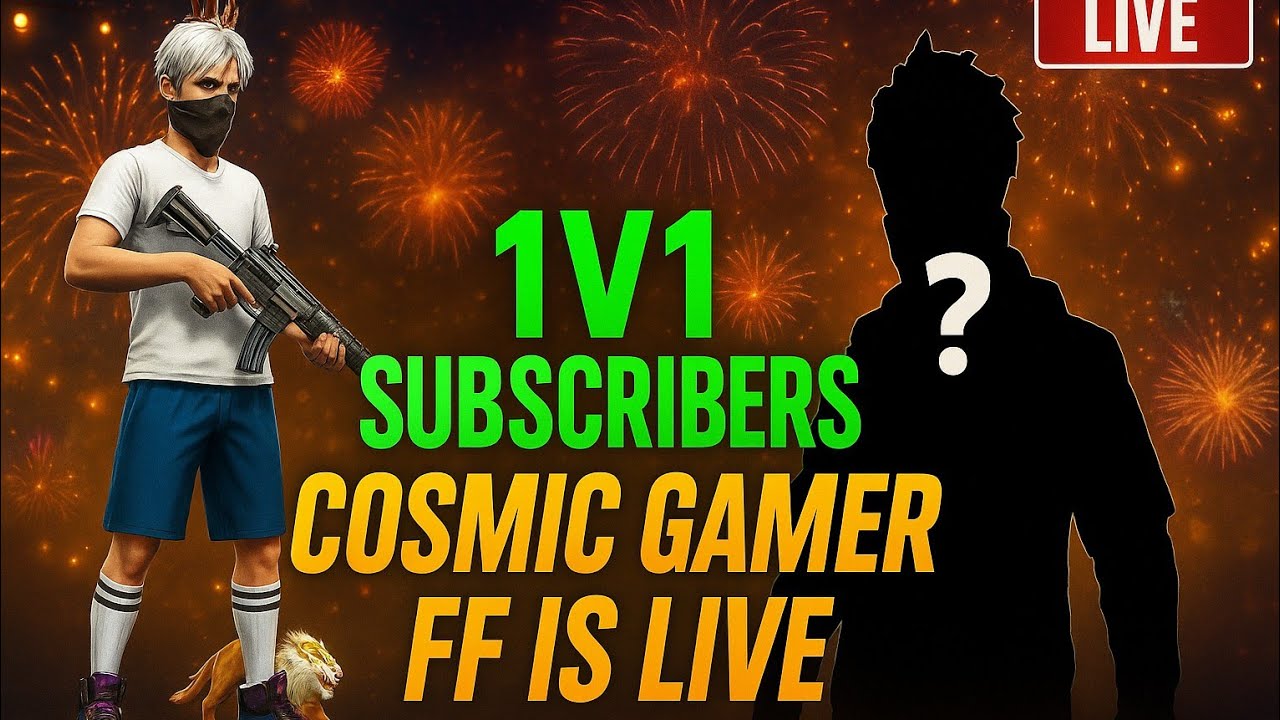 CoSmIc GaMeR FF is live , ff live 1v1 - YouTube