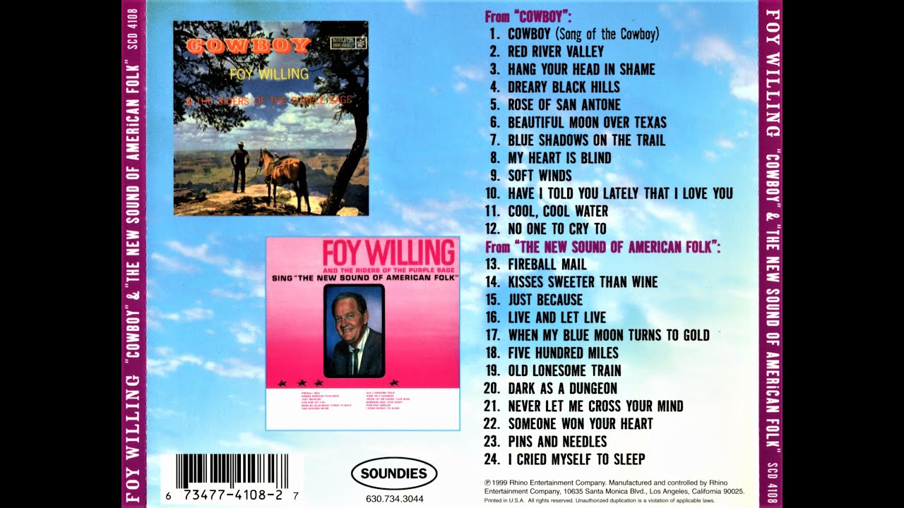Foy Willing - "COWBOY" & "THE NEW SOUND OF AMERICAN FOLK" - YouTube