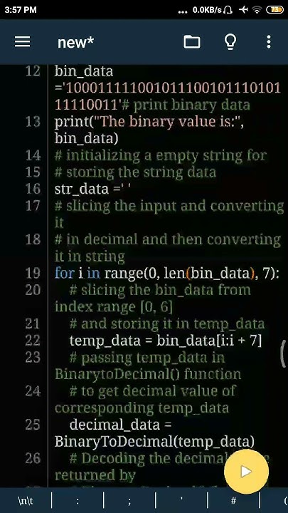 Converting Binary to String: Python - YouTube