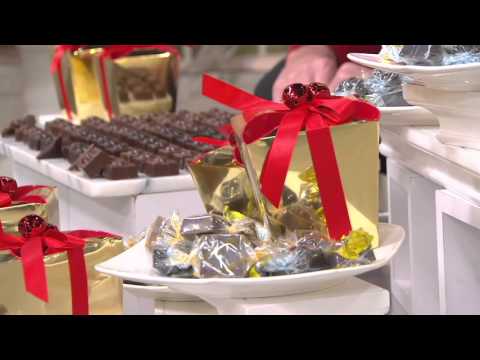 Harry London Set of 6 Gold Foiled Boxes Filled with Chocolates on QVC