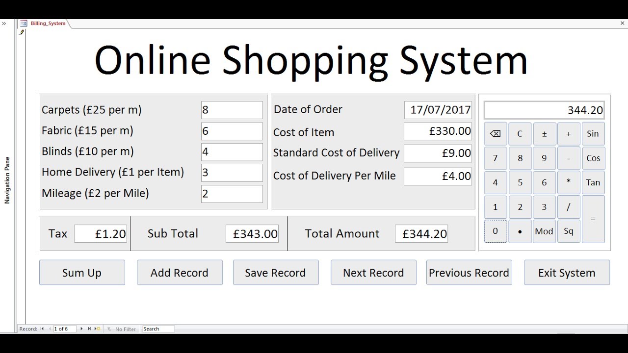 How To Create Billing Systems In Microsoft Access 2016 Using Form Tutorial 2 Of 2 Youtube 8616