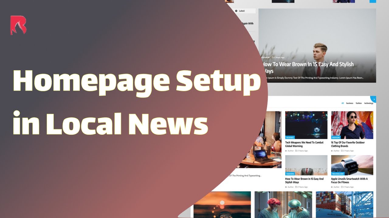 Homepage Setup in Local News (Complete Magazine WordPress Theme) - YouTube