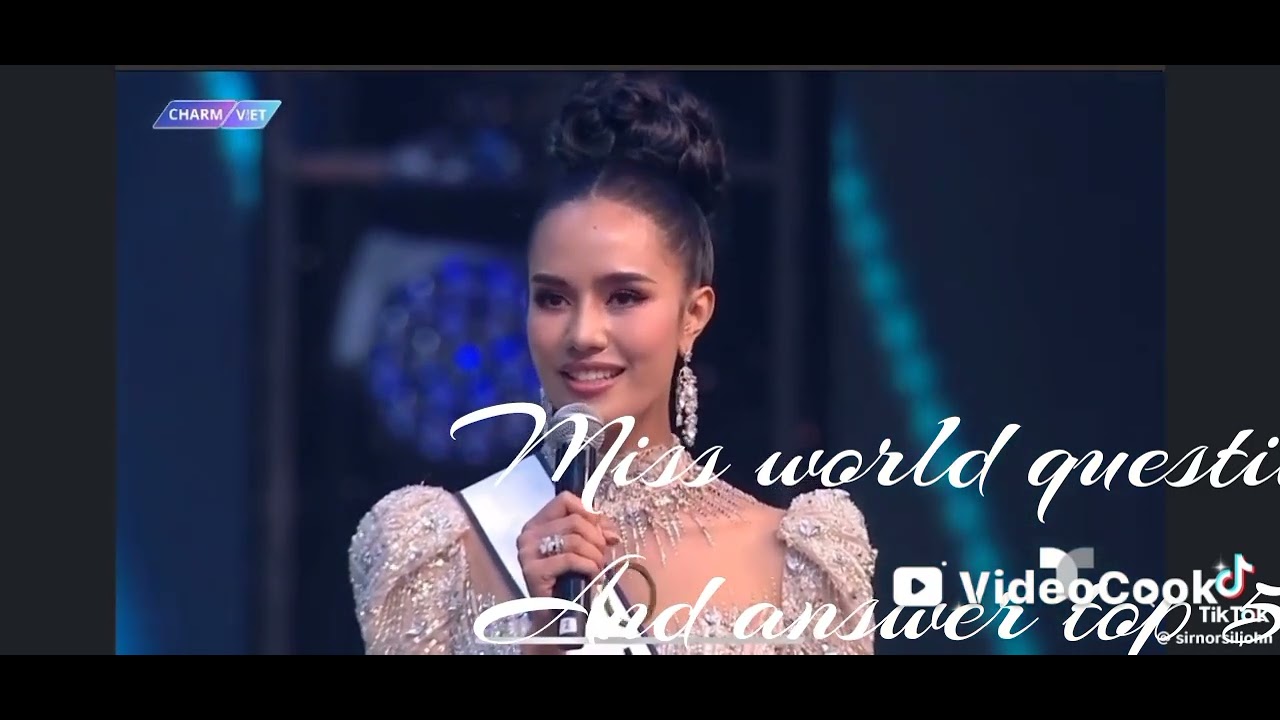 Miss World Top5 Question And Answer 2025 miss Philippines and miss ...