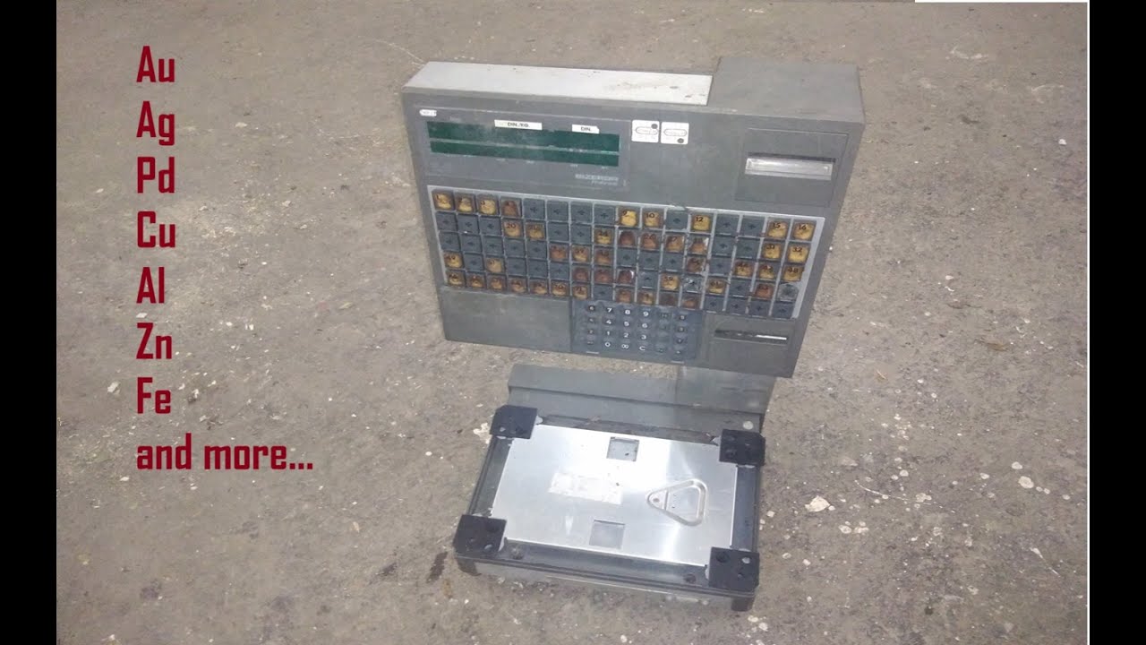 Scrap weighing and prices scales for supermarkets.Pile of boards and ...
