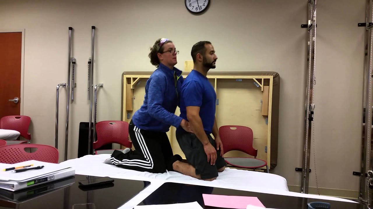 PNF kneeling to tall kneeling - YouTube