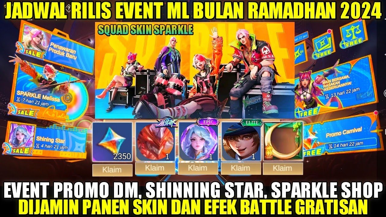 BOCORAN JADWAL RILIS SELURUH EVENT GRATISAN MOBILE LEGENDS BULAN ...