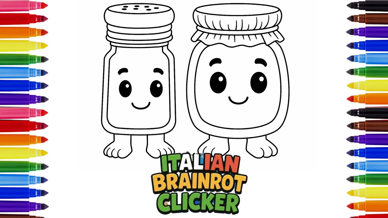 Italian Brainrot New Coloring Pages / How to Color Baby garamaram - YouTube