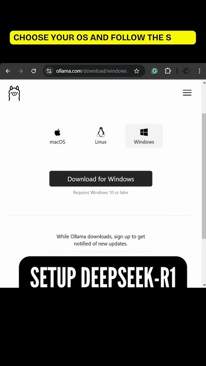 🥰🥰 Install & Set up DeepSeek-R1 on your PC | #deepseek #coding #ollama #programming #deepseek-r1 ...