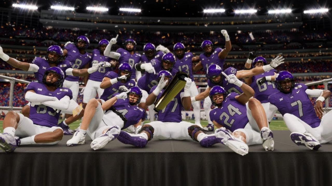 CFB 25 TCU Dynasty Mode S12 Ep 195 National Championship - YouTube
