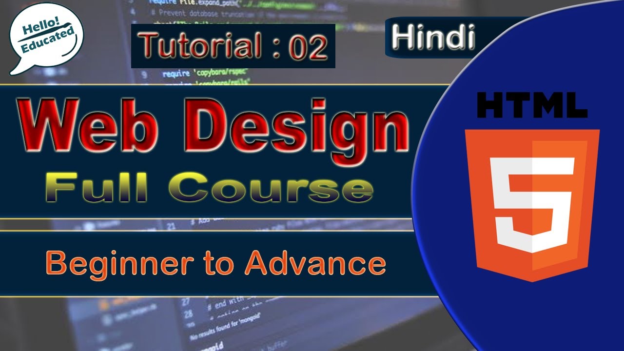 Starting of HTML | First Web Page in HTML | by Vivek Shakya | tutorial ...
