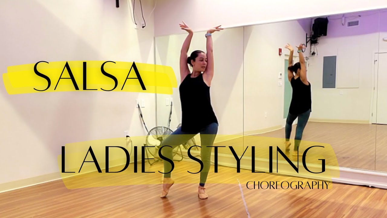 Salsa Ladies Styling Choreography Part 1 of 2 // Salsa Footwork ...