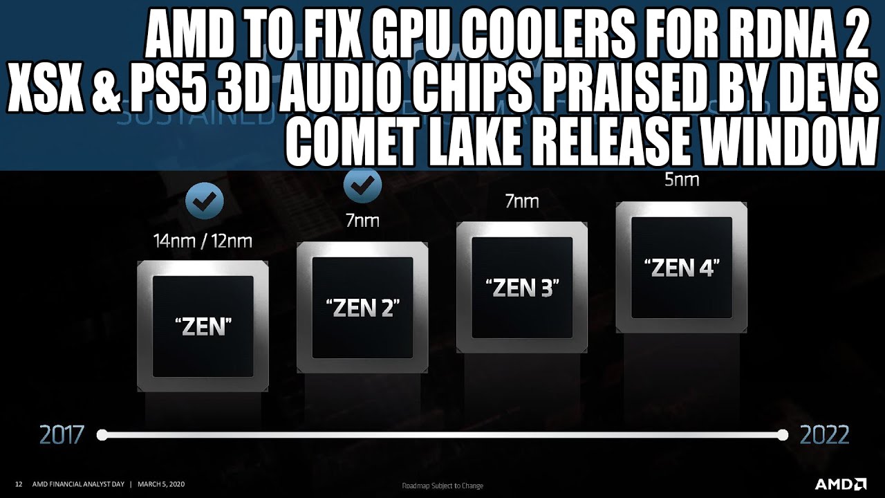 AMD To Fix GPU RDNA 2 Coolers | XSX & PS5 3D Audio Chips Praised By ...