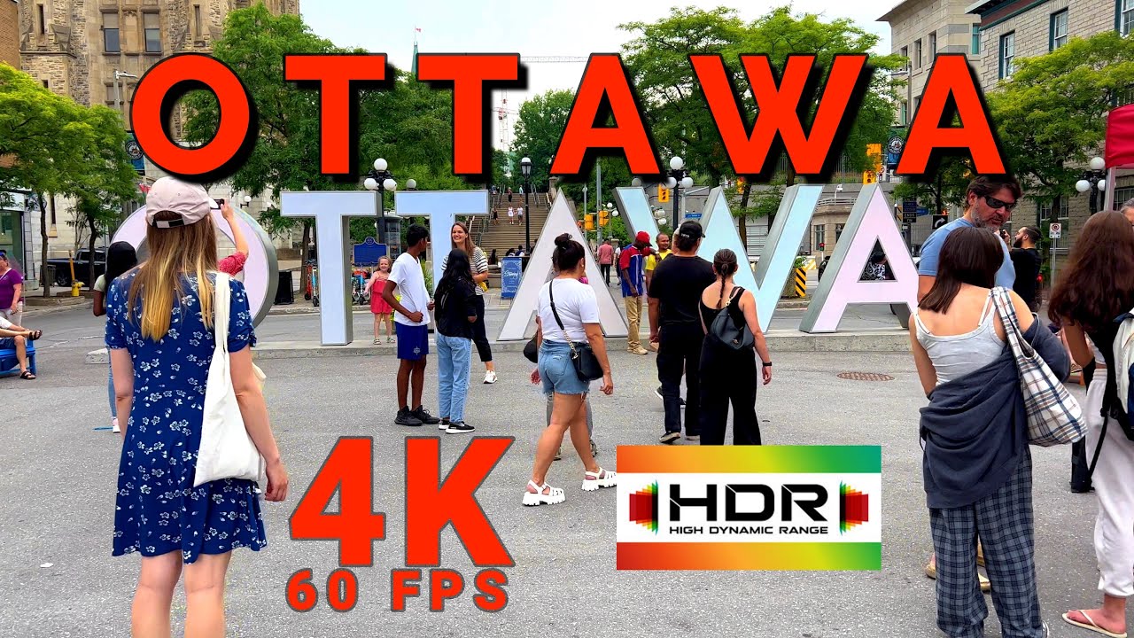 Ottawa Downtown Walk Ontario, Capital of Canada 4K HDR - YouTube