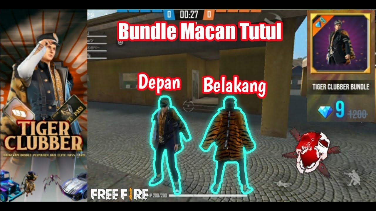 Riview Bundle Tiger Clubber [] Garena Free Fire Indonesia - YouTube