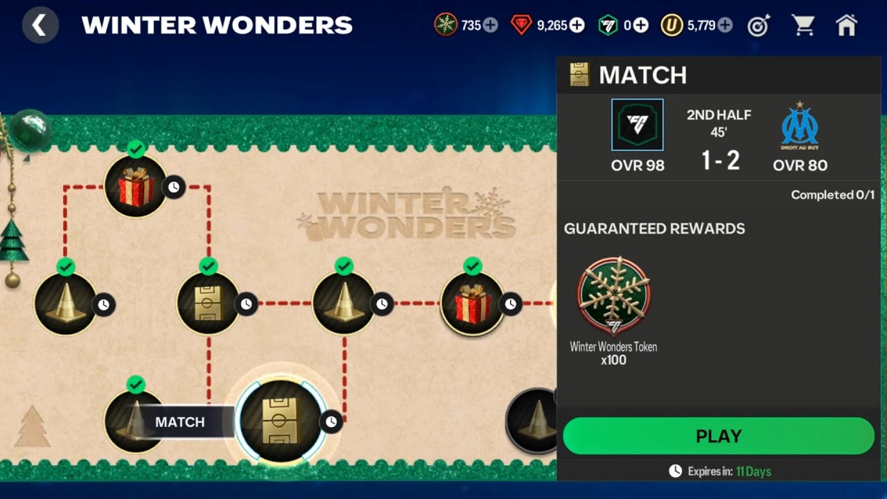 FC Mobile Winter Wonders MobileGamesKH vs Olympique de Marseille Game 2 ...