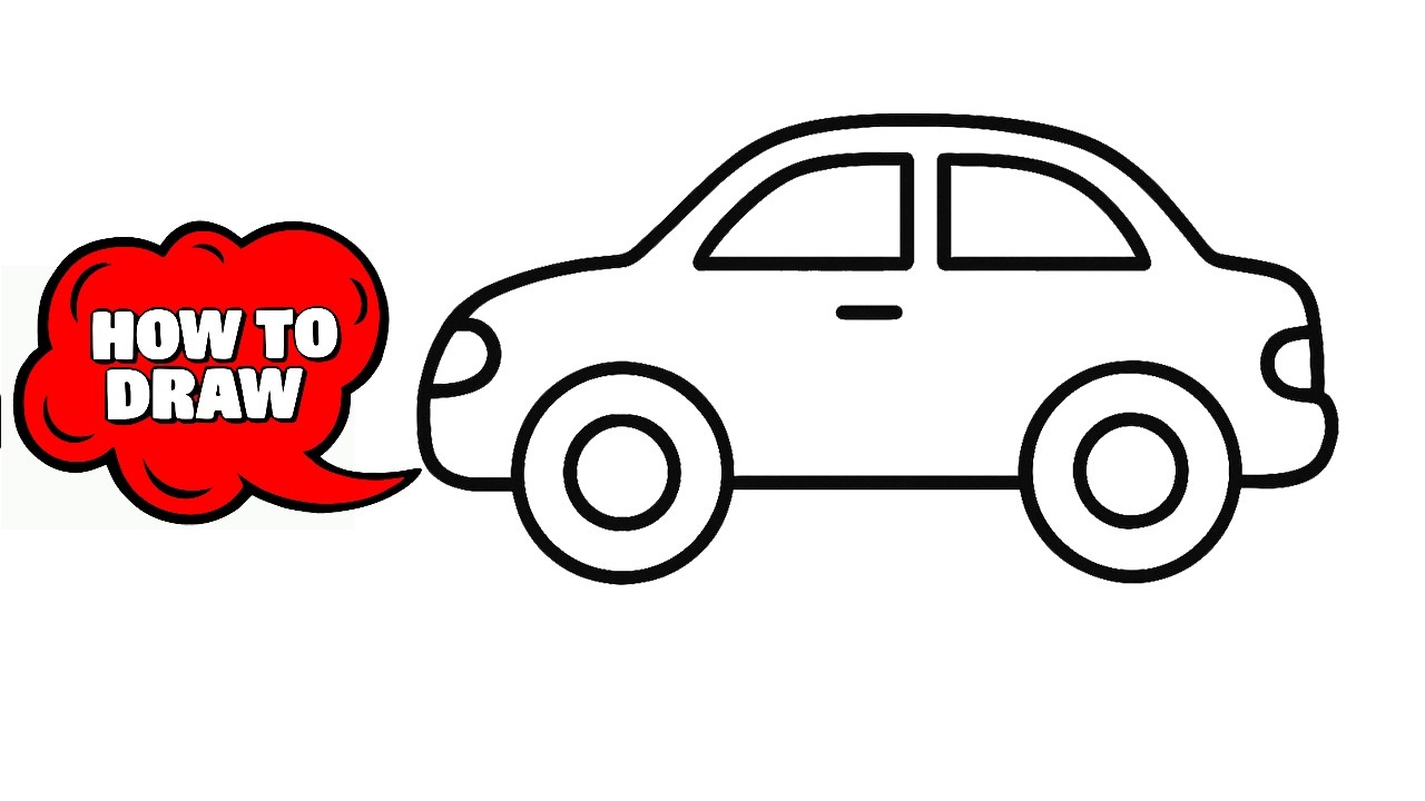 How to Draw a Car | Super Easy Step-by-Step Tutorial for Beginners 🚗 ️ ...