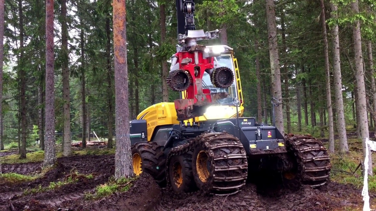 EcoLog Demo Show - 580 Harvester + 574 E Forwarder - YouTube
