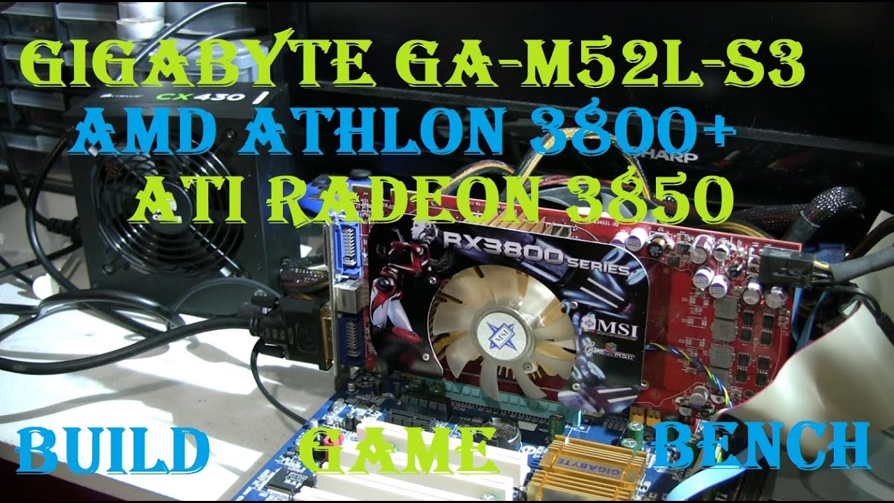 BUILD TEST - Athlon 3800+ + ATI Radeon HD 3850 - YouTube