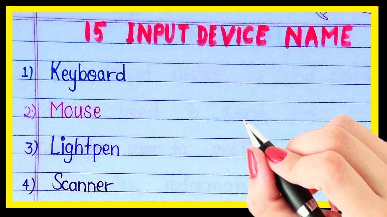 15 Input Device Name 15 Computer Input Device Name Youtube