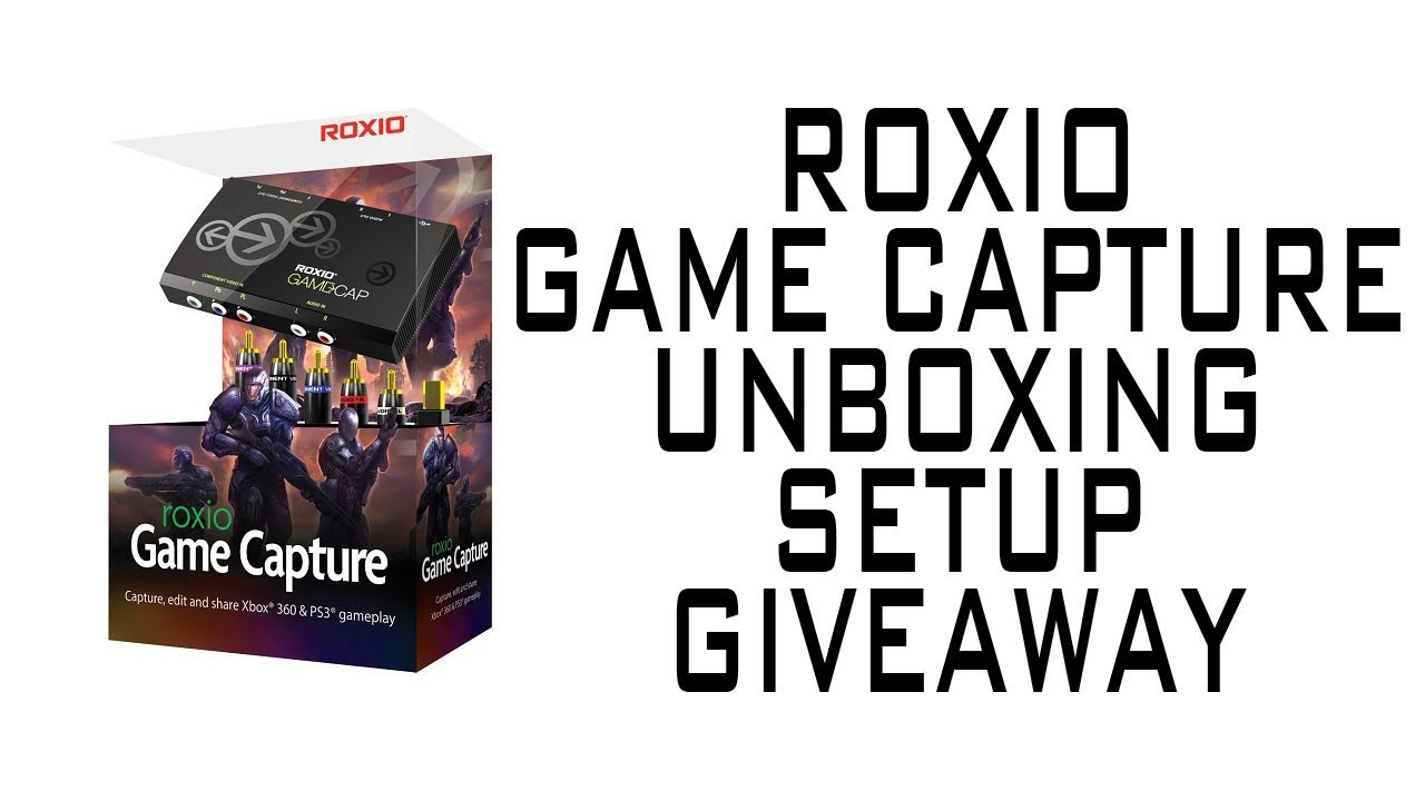 Roxio Game Capture: Unboxing Setup and Giveaway - YouTube