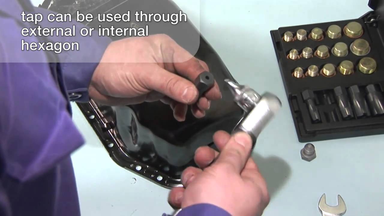 V-COIL - Repair of oil drain screw threads - YouTube