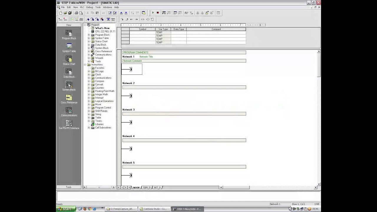 Communication between PC and PLC SIMATIC S7-200 with PC-PPI cable - YouTube