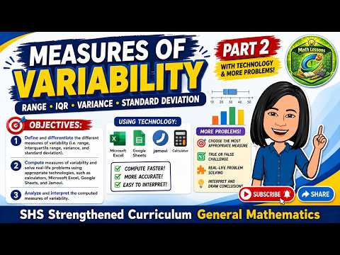 Part 2 of Measures of Variability: Using Technology & Other Exercises