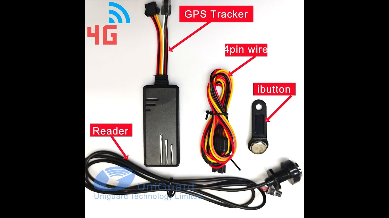 4g LTE GPS Tracker with RFID and ibutton for Driver Management and Engine Control - YouTube