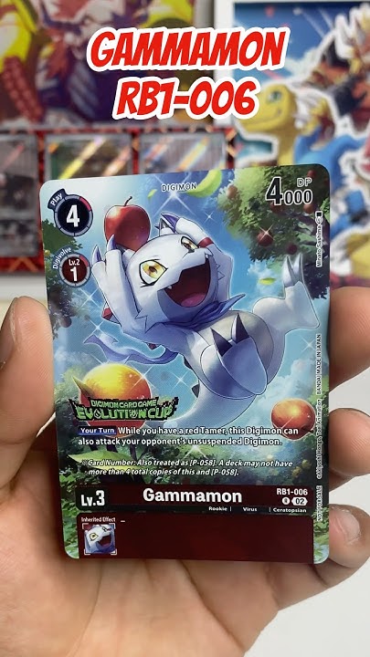 Gammamon RB1-006 **EVO CUP** R #digimoncardgame - YouTube