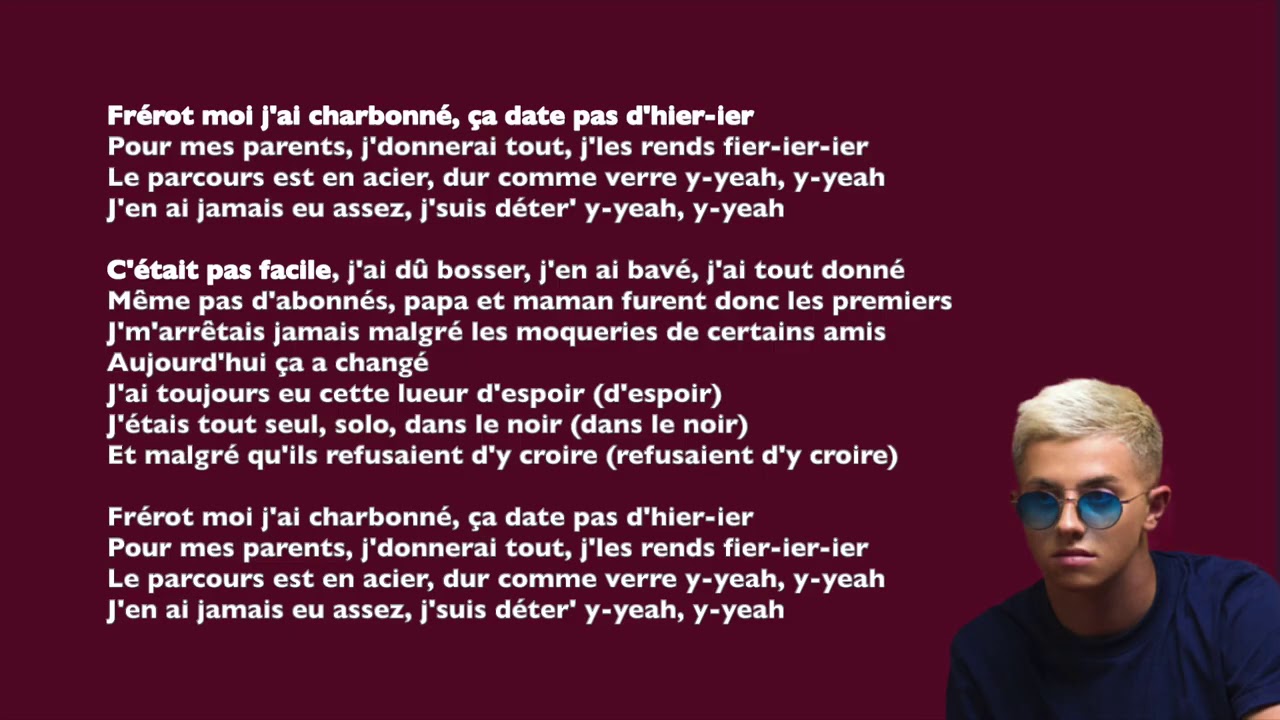 Michou - Fier (paroles) MDProd - YouTube