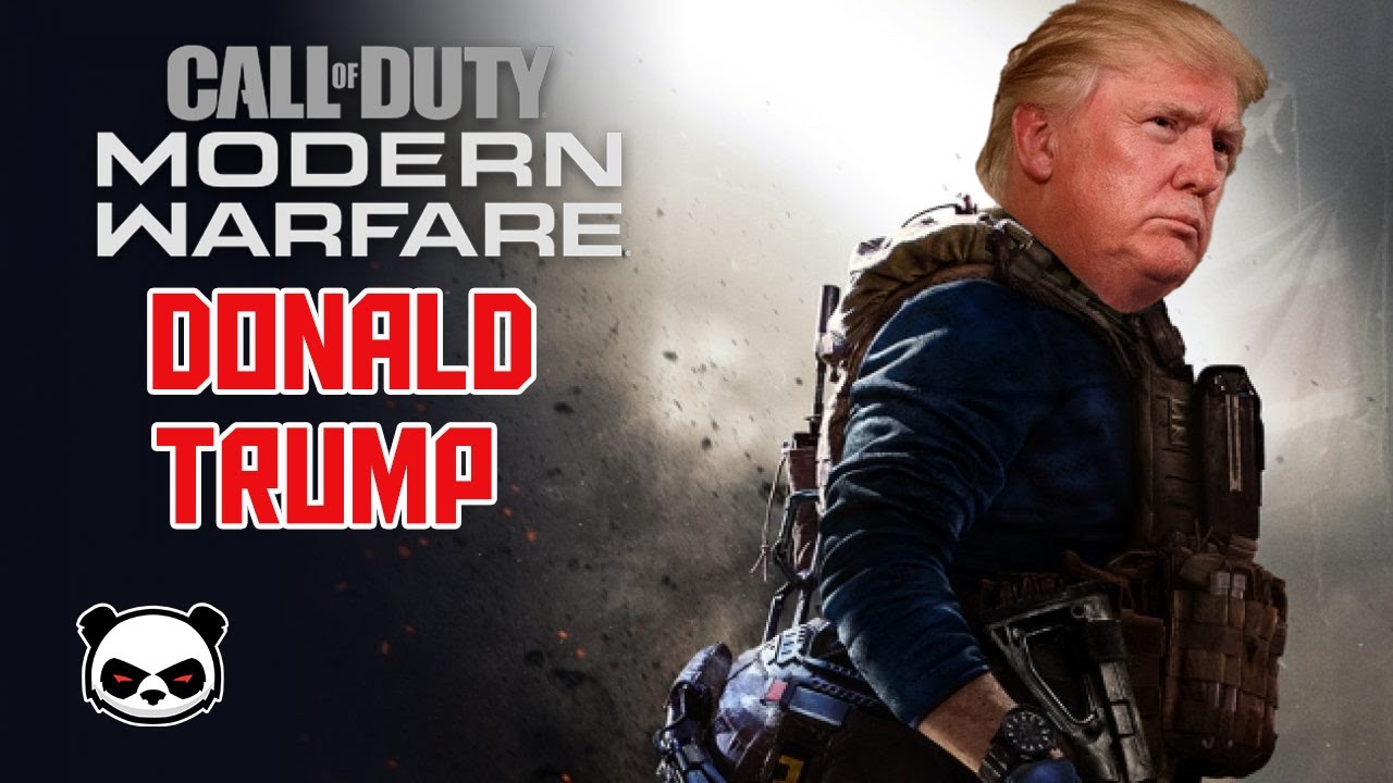 Donald Trump Plays Modern Warfare Leaves Mic On - YouTube