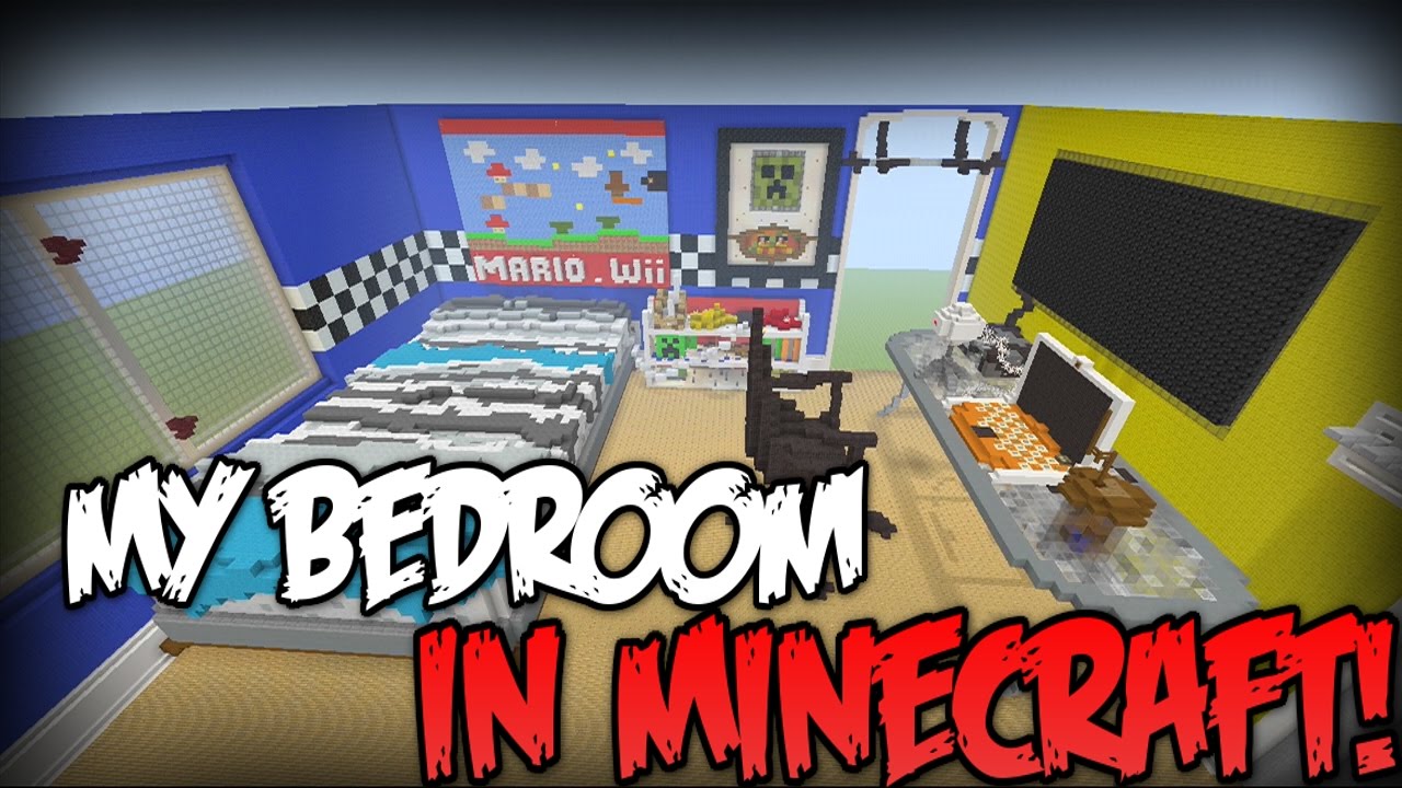 MAKING MY REAL BEDROOM IN MINECRAFT! - YouTube