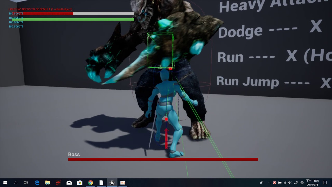 Unreal 紀錄(30) - Boss打擊音效拳頭 - YouTube