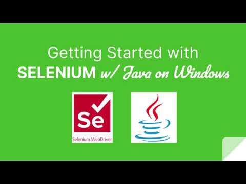 Selenium Environment Setup (with Java on Windows) - YouTube